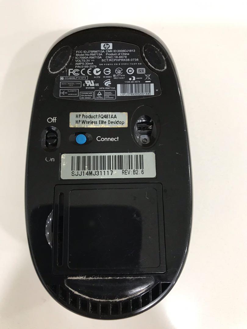 HP Wireless Elite Desktop Keyboard And Mouse Computers Tech Parts Accessories Computer