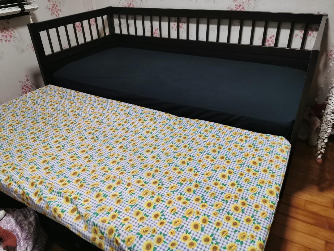 Ikea extendable Day Bed Frame, Furniture & Home Living, Furniture, Bed ...
