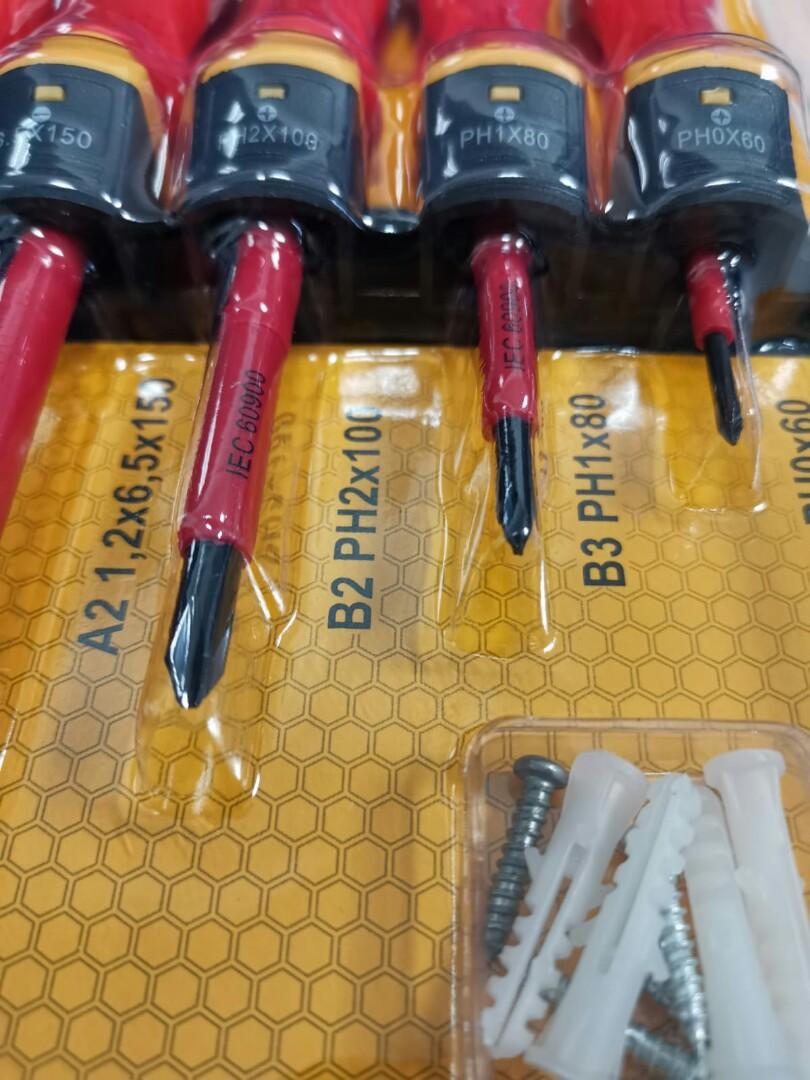 INGCO 6pcs Insulated screwdriver set (HKISD0608), Furniture & Home ...