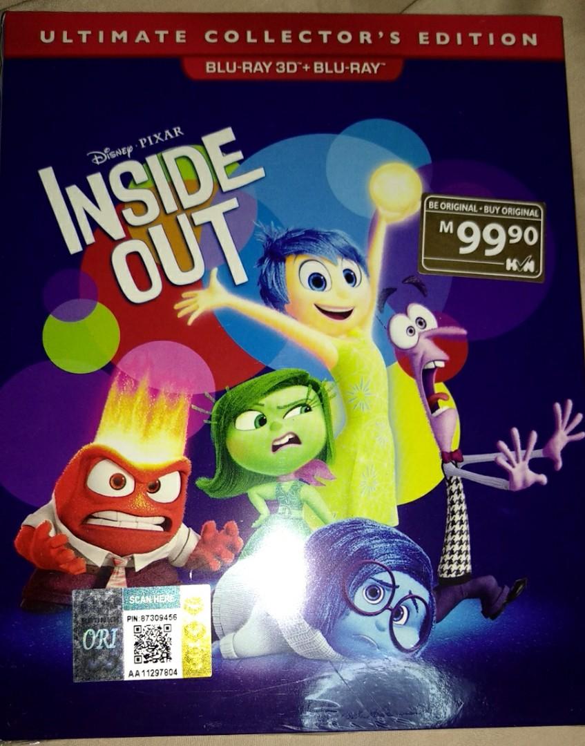 Inside Out - 3d and 2d Blu-ray disc combo, TV & Home Appliances, TV ...