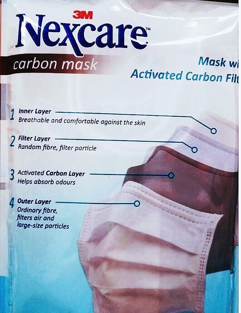 [INSTOCK] 3M NEXCARE MASK Activated Carbon 4Ply (Surgical Masks 4 Ply 4 ...