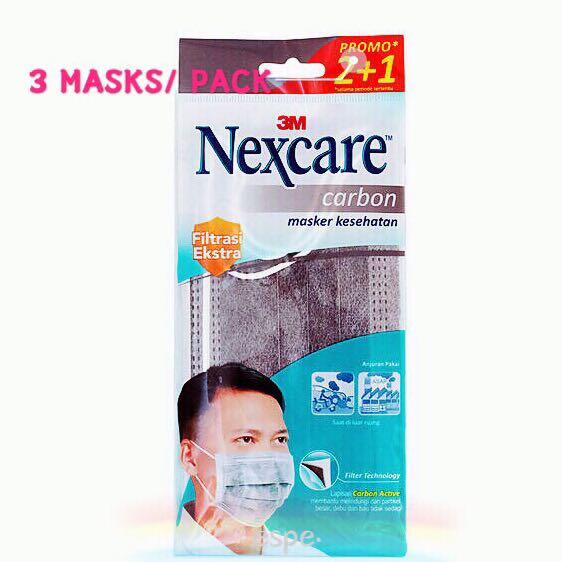 [INSTOCK] 3M NEXCARE MASK Activated Carbon 4Ply (Surgical Masks 4 Ply 4 ...