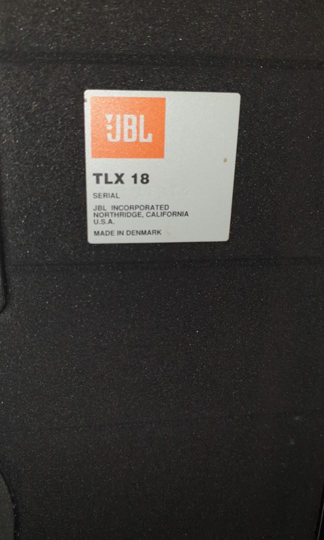 JBL Speakers TLX 18 (set of 2), Audio, Soundbars, Speakers & Amplifiers ...