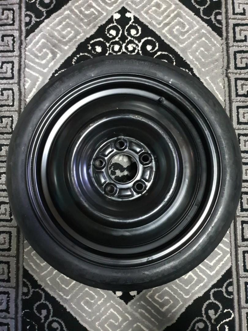 Lancer EX Temporary Spare Tyre, Car Accessories, Tyres & Rims on Carousell