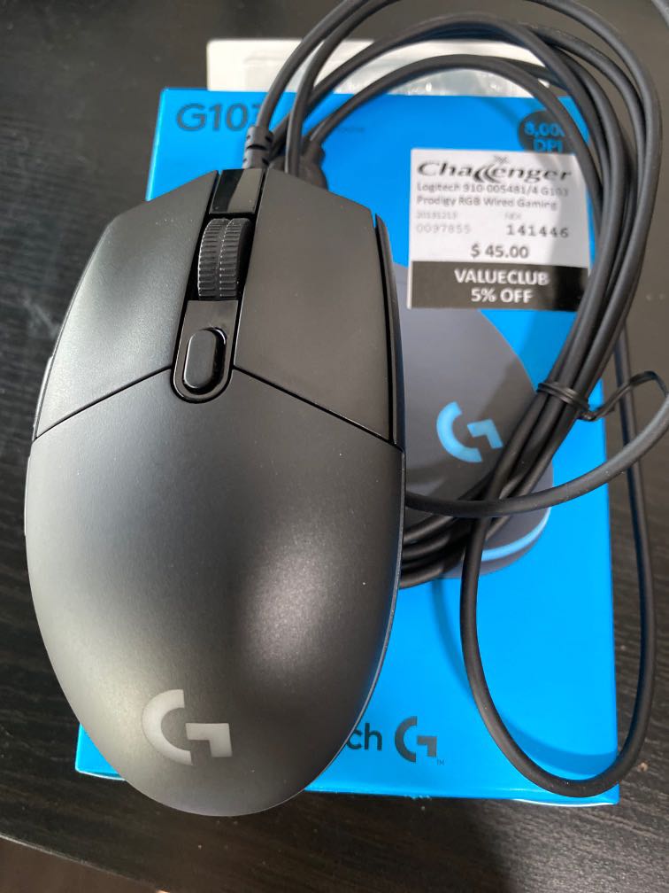 Logitech 910-005481/4 G103 Prodigy RGB Wired Gaming Mouse, Computers ...