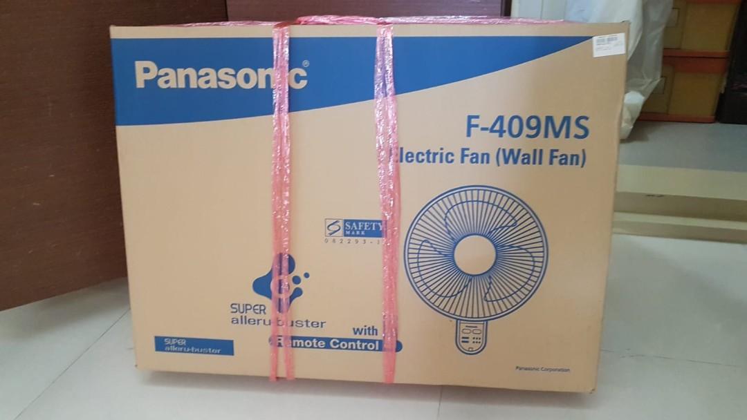 Panasonic Electric Fan (Wall Fan) F-409MS, Furniture & Home Living ...