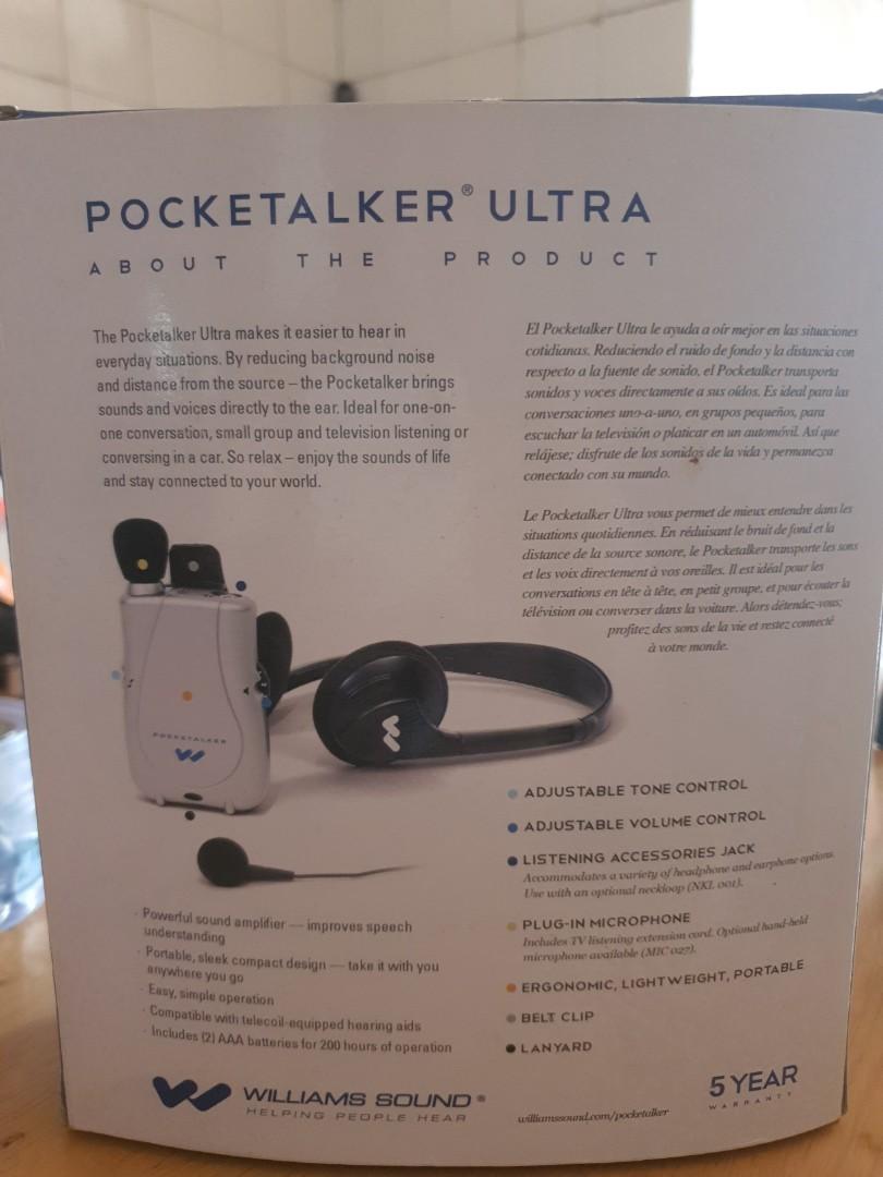 Pocket talker Hearing aid, Health & Nutrition, Assistive & Rehabilatory ...