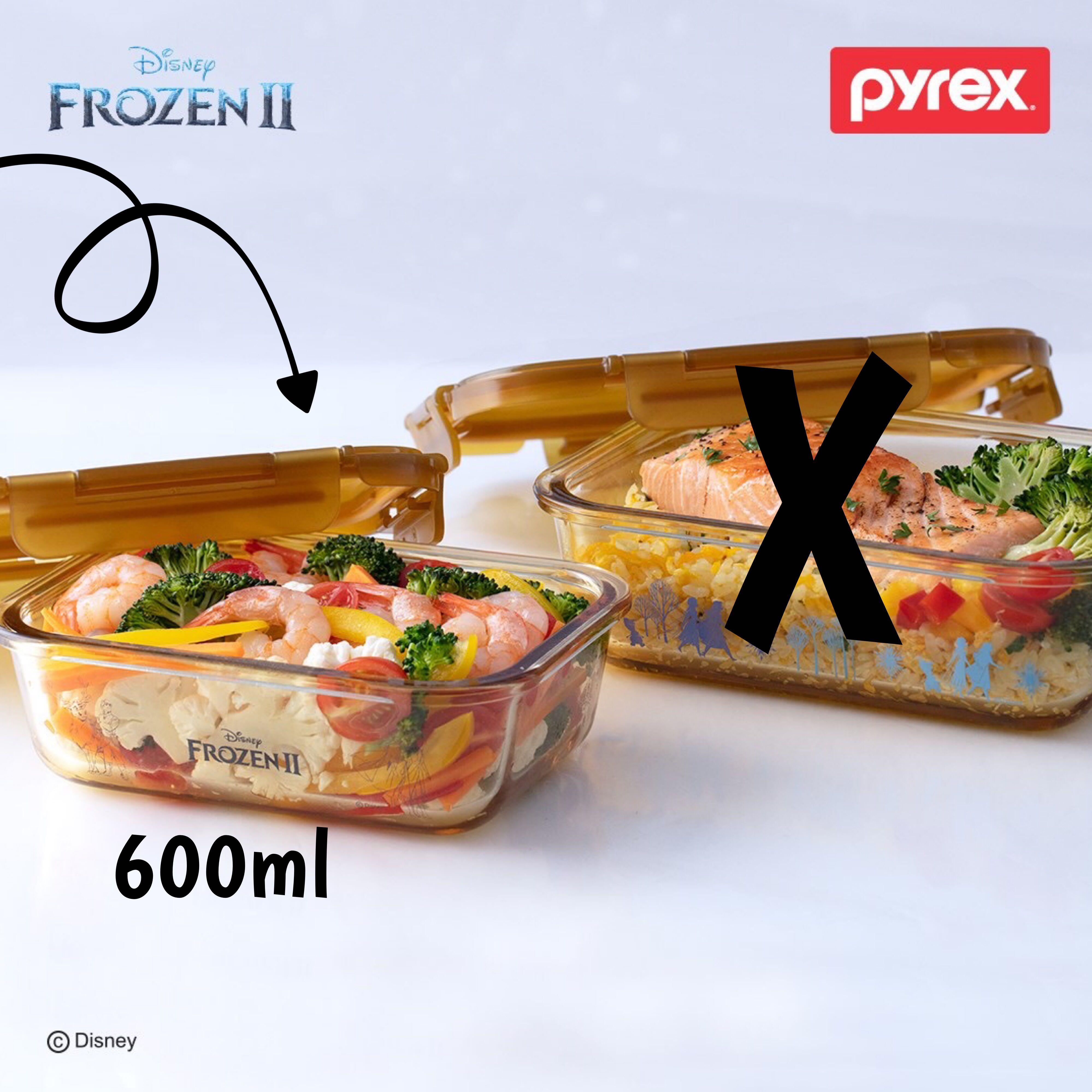 Pyrex Disney Frozen ii Ember Glass Storage Snap Lock Container ...