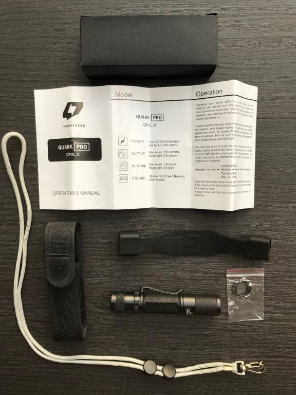 Quark Pro QP2L-X Flashlight (by FOURSEVENS), Computers & Tech, Parts ...