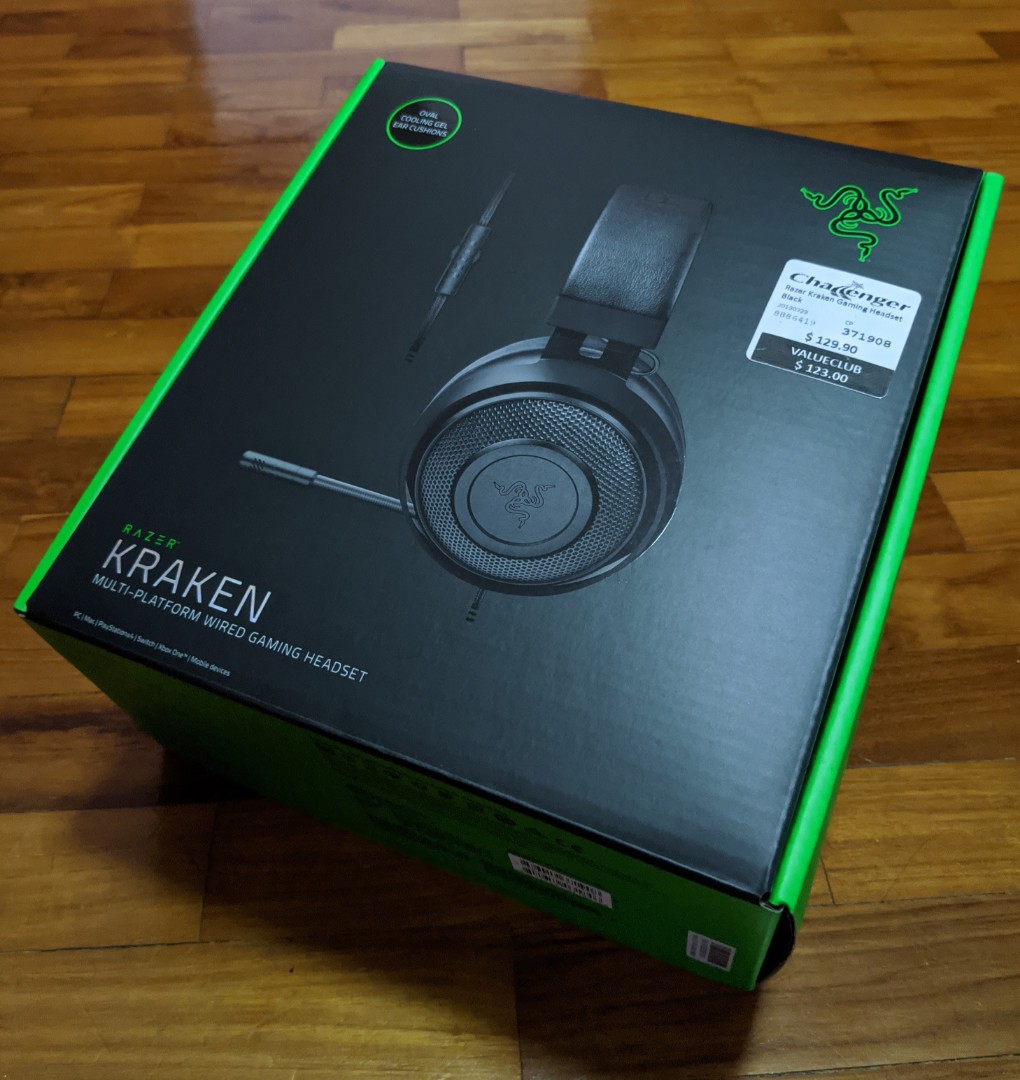 Razer Kraken Gaming Headset (Black), Audio, Headphones & Headsets on ...
