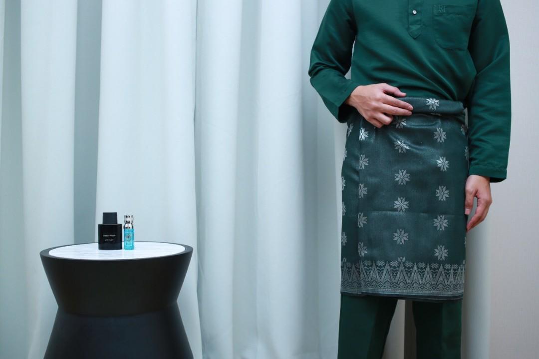 Sampin Bunga Tanjung, Men's Fashion, Muslim Wear, Baju Melayu on Carousell