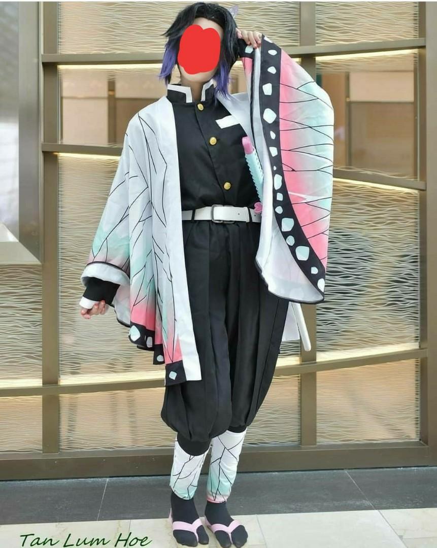 Kimetsu no yaiba Shinobu Kocho cosplay (giyu wig/shoes, mitsuri sword ...