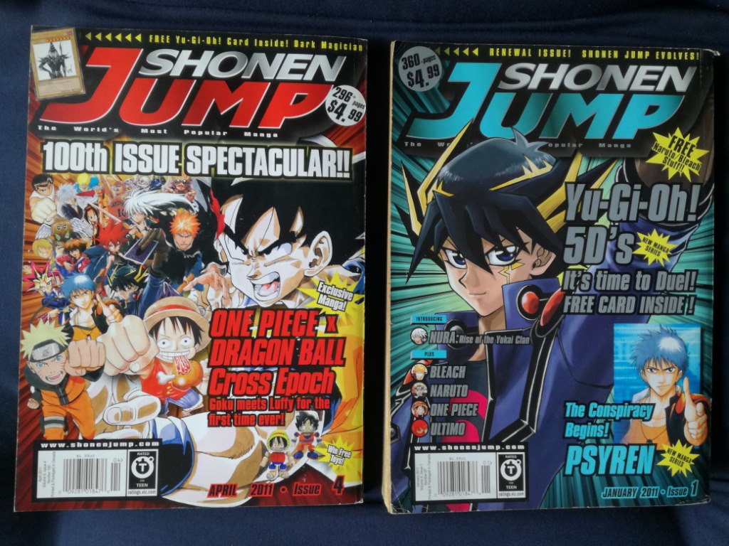 Shonen Jump Issue 1 & 4 (English), Buku & Alat Tulis, Komik dan Manga ...