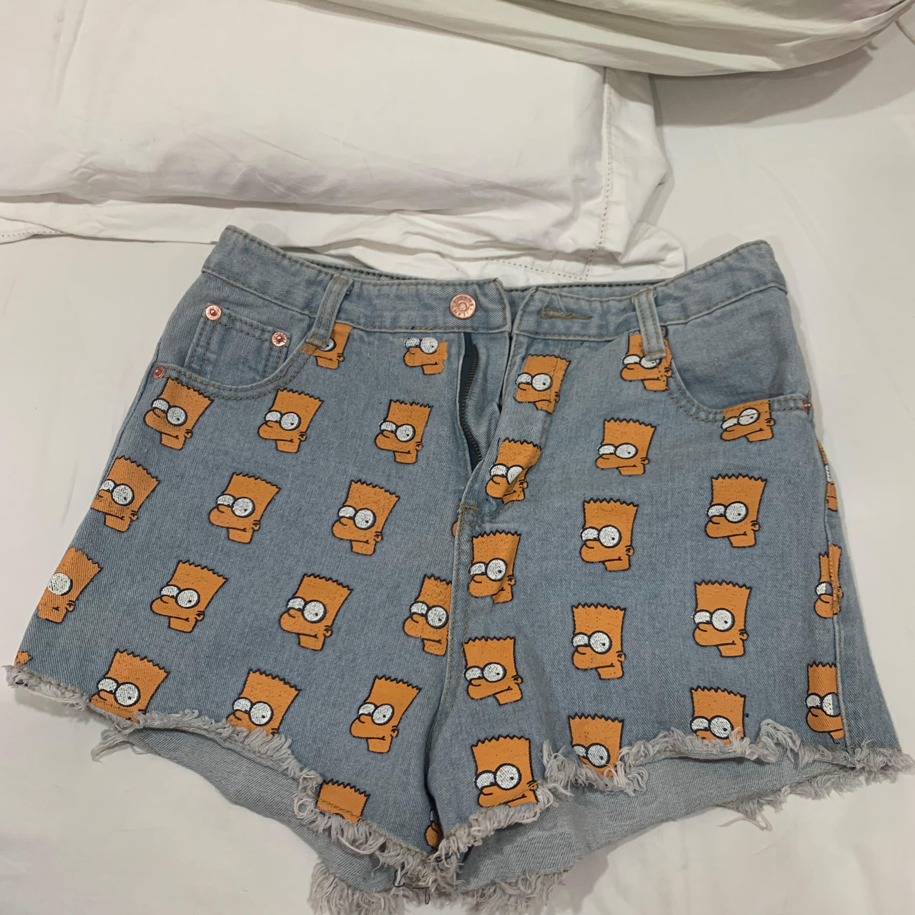 Simpsons Shorts, Women's Fashion, Bottoms, Shorts on Carousell