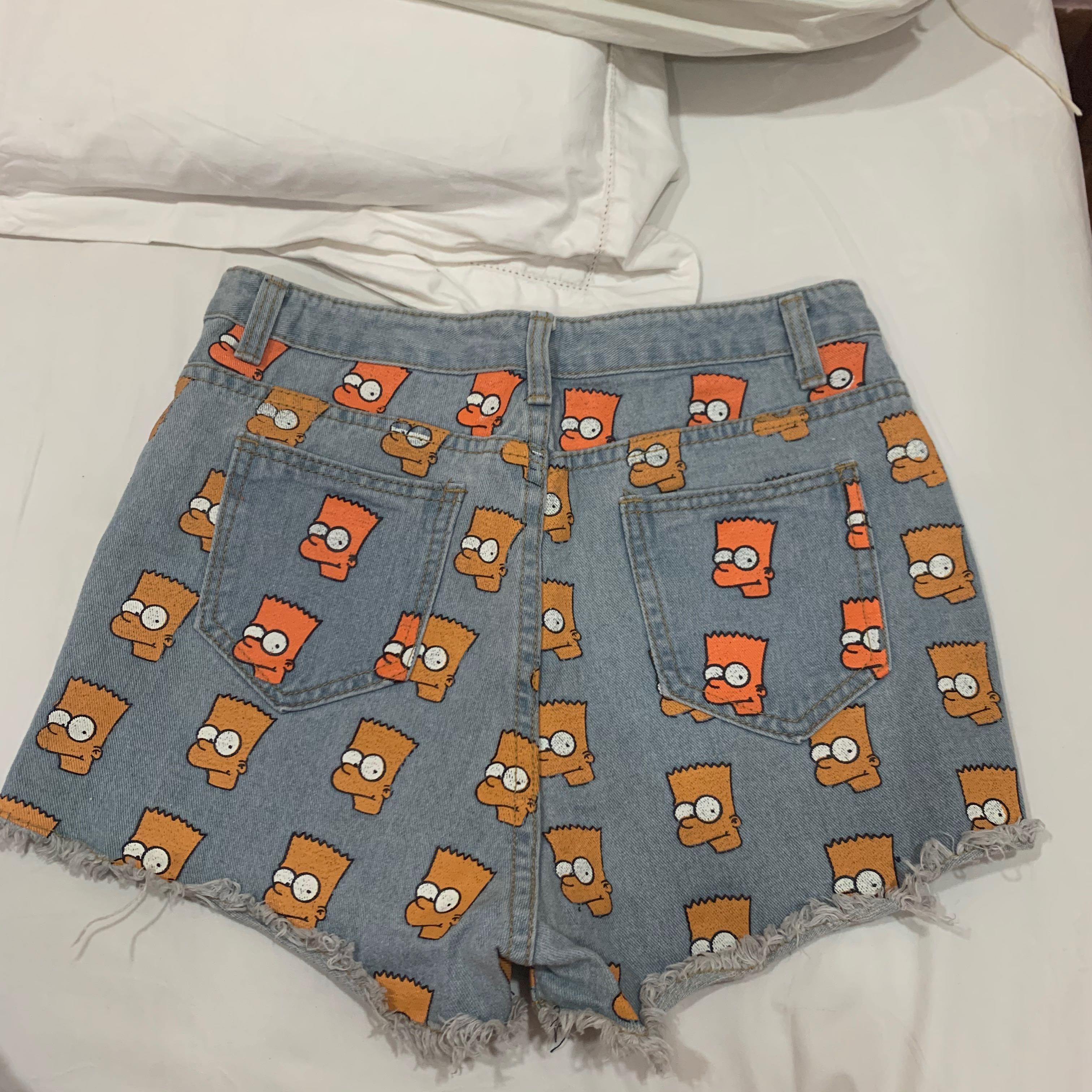 Simpsons Shorts, Women's Fashion, Bottoms, Shorts on Carousell
