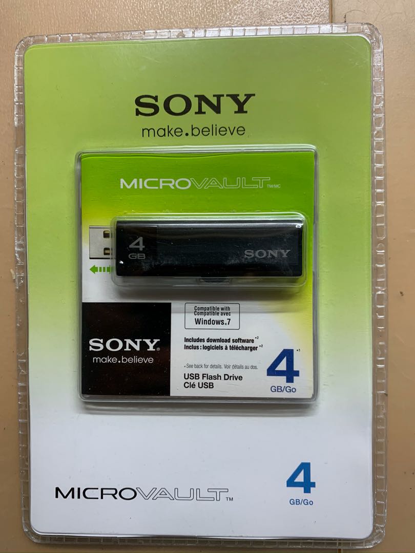 Sony Micro Vault 4GB Thumb Drive, Computers & Tech, Parts & Accessories ...