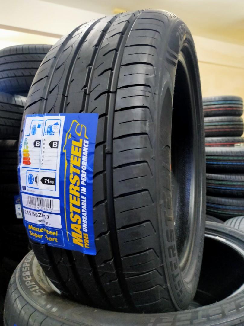 Tayar Mastersteel 215 50 17 Inch tyre inci rim, Auto Accessories on Carousell