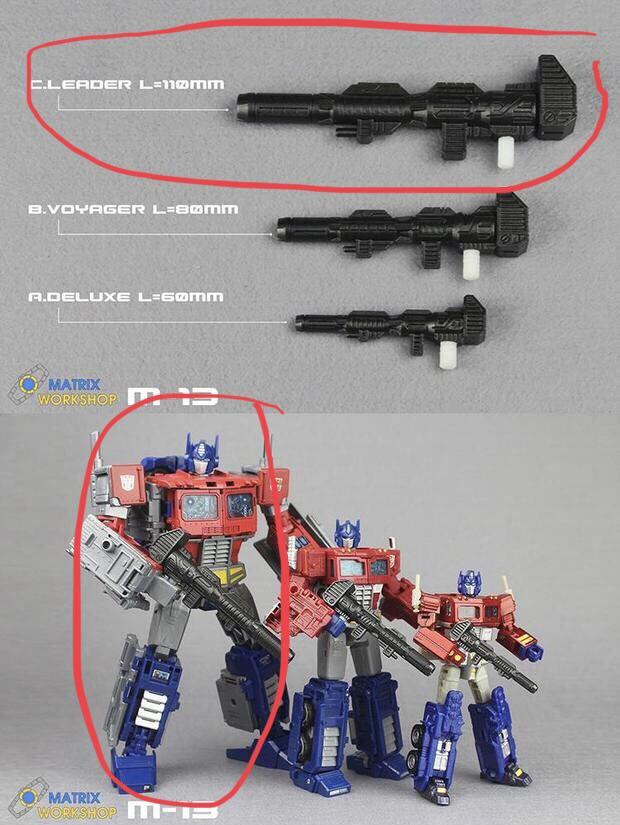 Transformers Matrix Workshop - M-13C M13C M-13 C 110mm Ion Blaster ...