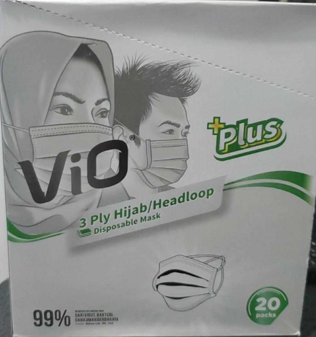 Vio plus 印尼頭帶式頂級口罩2盒, 其他, 其他 - Carousell