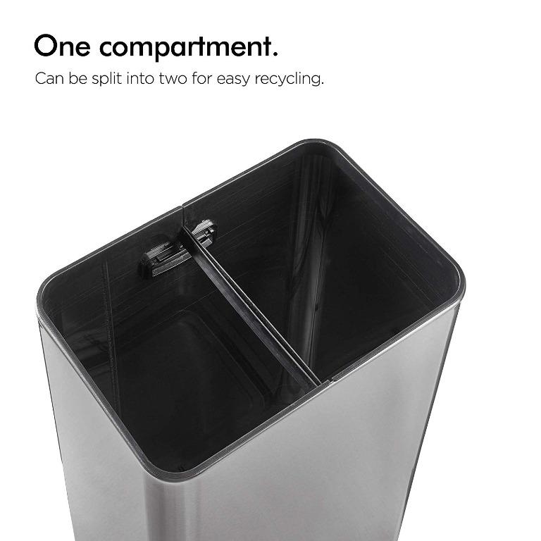 VonHaus Sensor Bin for Kitchen Waste - Automatic LED Motion Detection Lid - Large 70L Rubbish ...