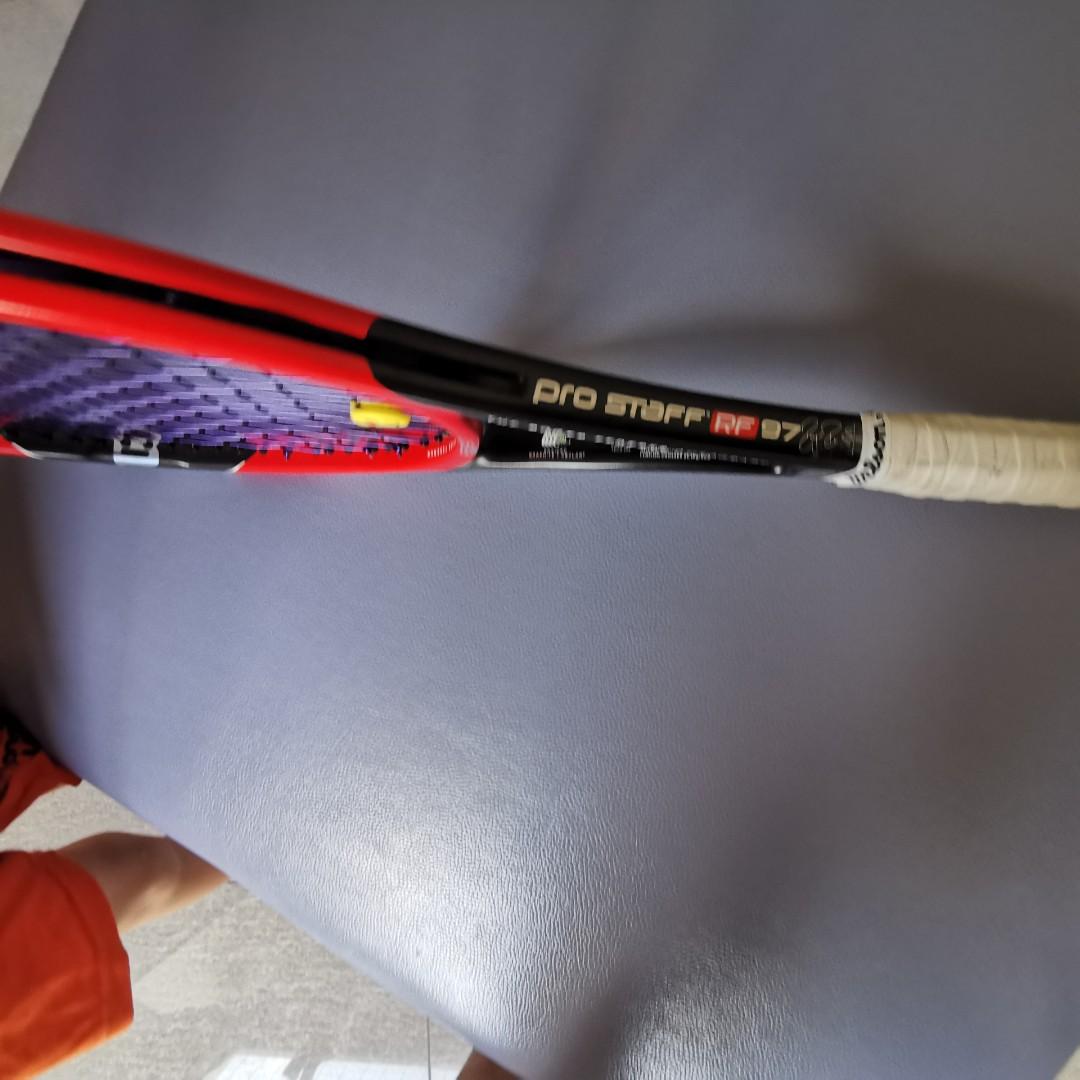 Wilson Pro staff 97RF autograph red/black, Sports Equipment, Sports ...