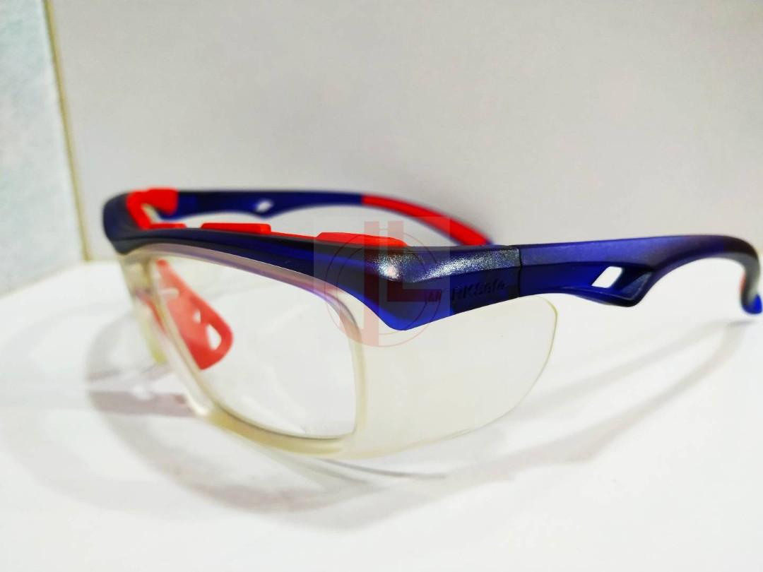 Worksafe prescription safety glasses Steed blue/red (full set), Men's ...