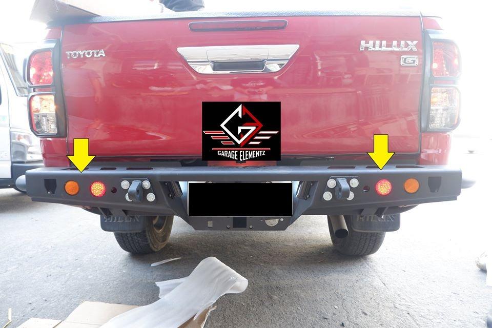 2015 to 2020 Toyota Hilux Revo Cyclone Series Rear Steel bumper SR ...