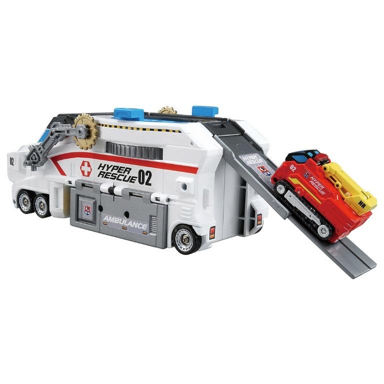 正版 TAKARA TOMY TOMICA Hyper Rescue No. 2 Ambulance 緊急救援隊2號救護車 ( 不包車仔 ...