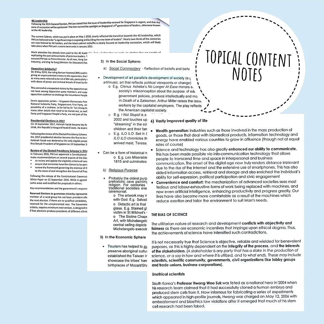 ALEVEL GP NOTES SET, Hobbies & Toys, Books & Magazines, Assessment ...