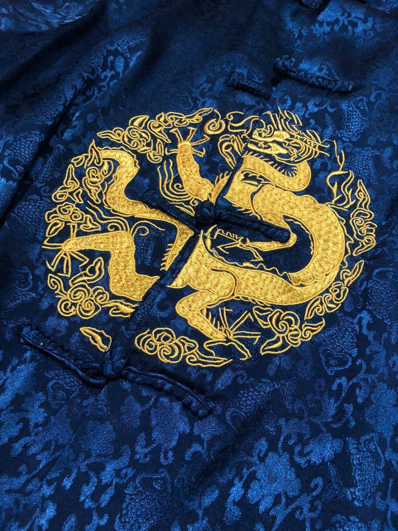 Blue Chinese Sanfu, Men's Fashion, Tops & Sets, Shirts on Carousell