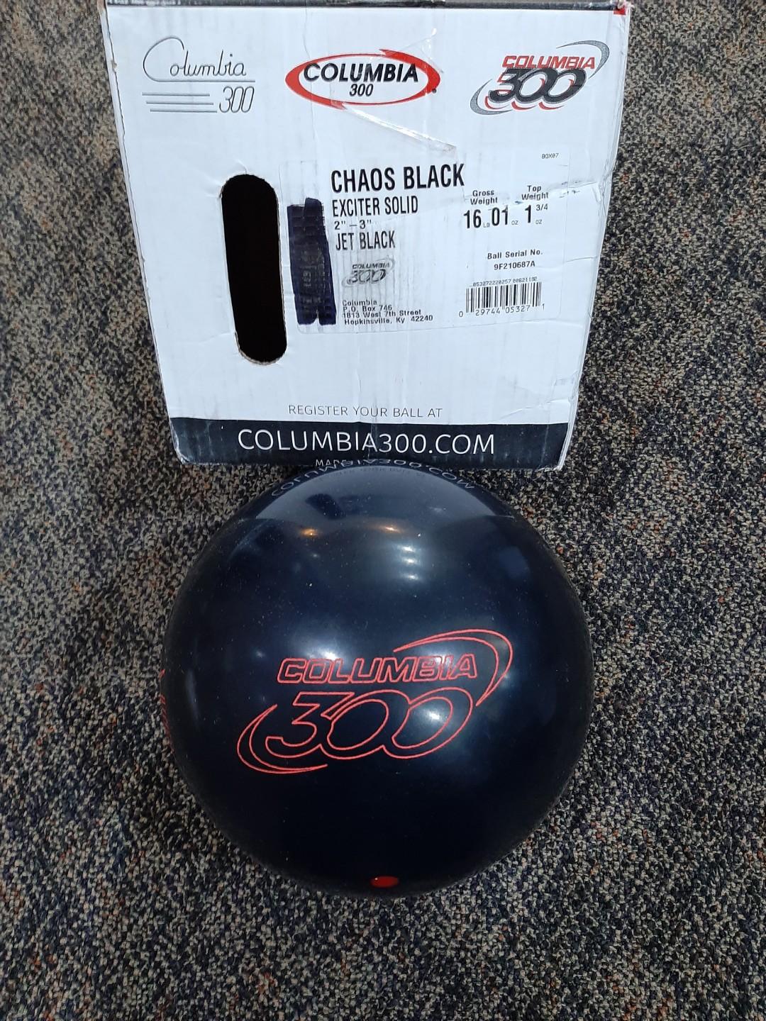 Chaos Black 16lbs Bowling Ball, Sports Equipment, Sports & Games ...