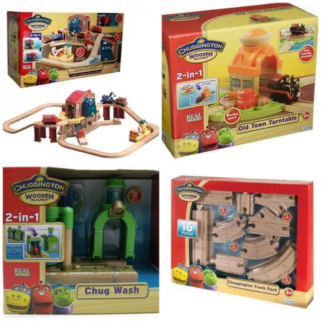 Chuggington Wooden Railway Set, Hobbies & Toys, Toys & Games on Carousell