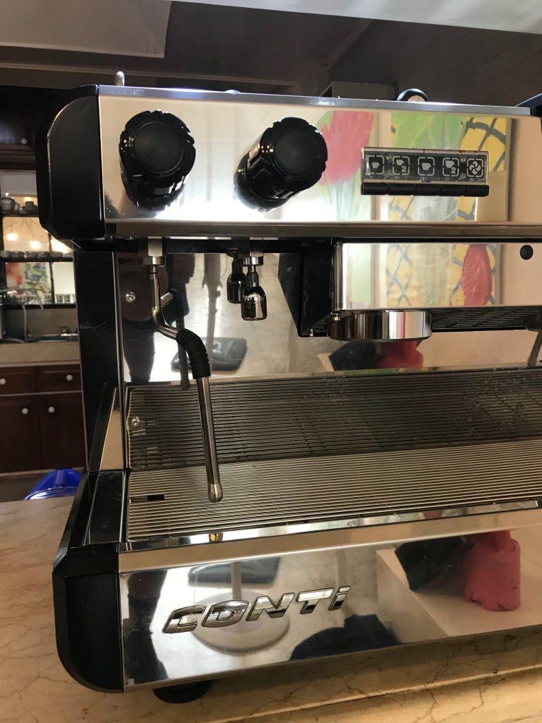 Conti - CC 100 double group espresso machine, TV & Home Appliances ...