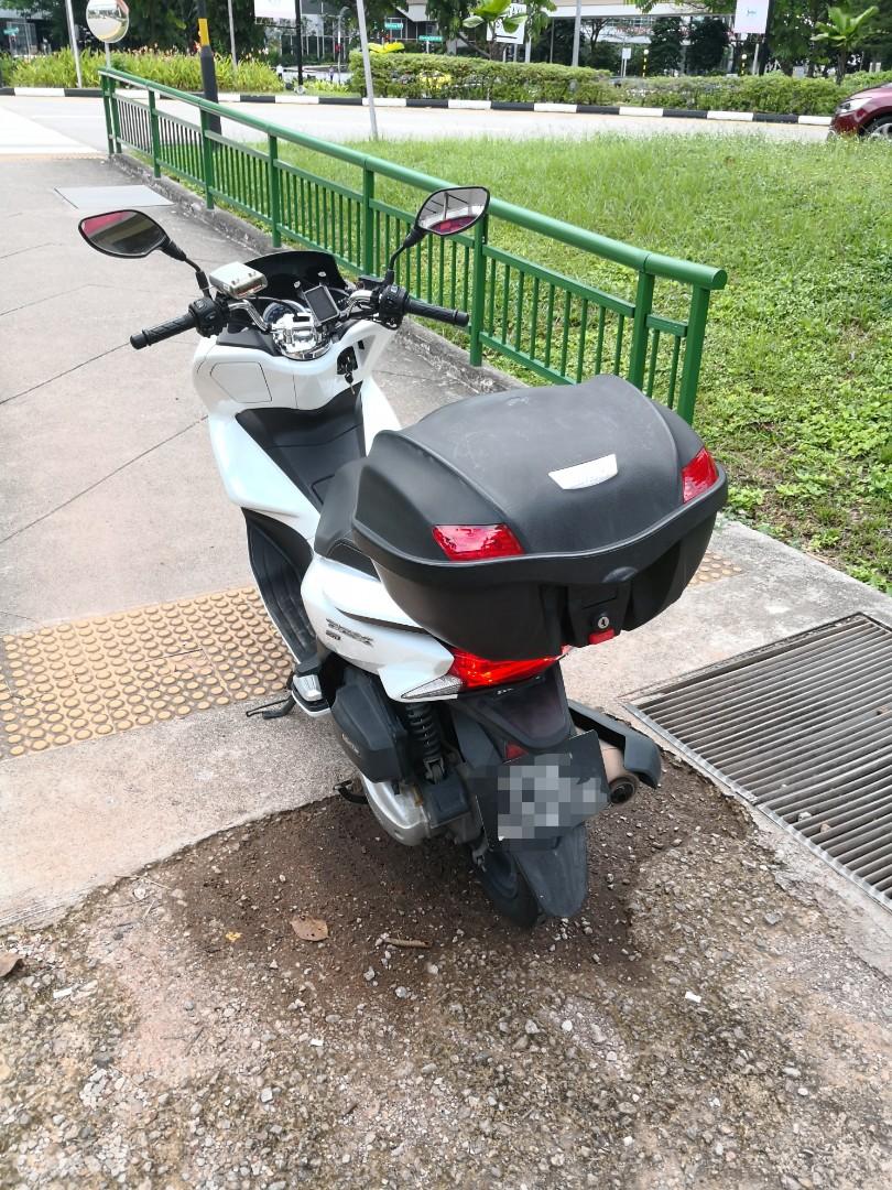 Honda PCX 150 white color COE till 2026, Motorcycles, Motorcycles for ...