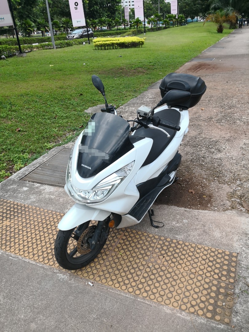 Honda PCX 150 white color COE till 2026, Motorcycles, Motorcycles for ...