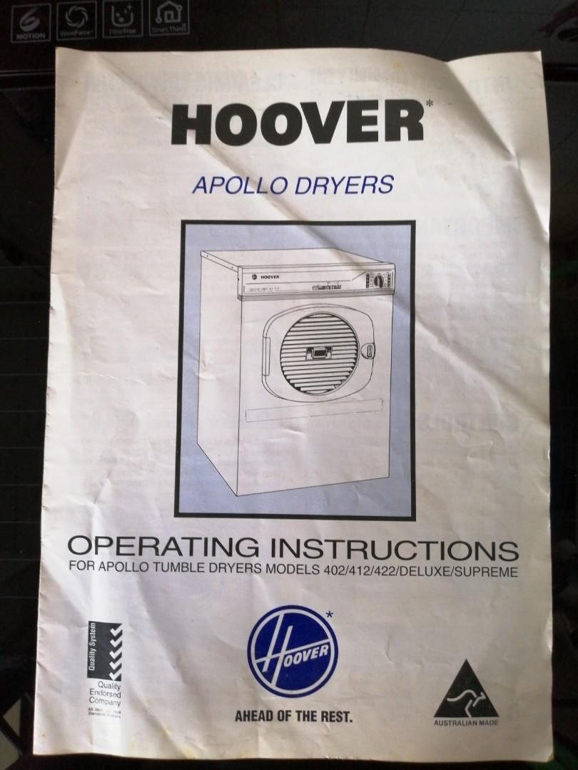 Hoover laundry Dryers, Furniture & Home Living, Cleaning & Homecare ...
