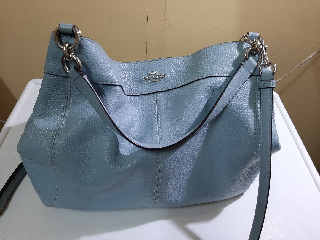 Light blue Coach bag, Luxury, Bags & Wallets on Carousell