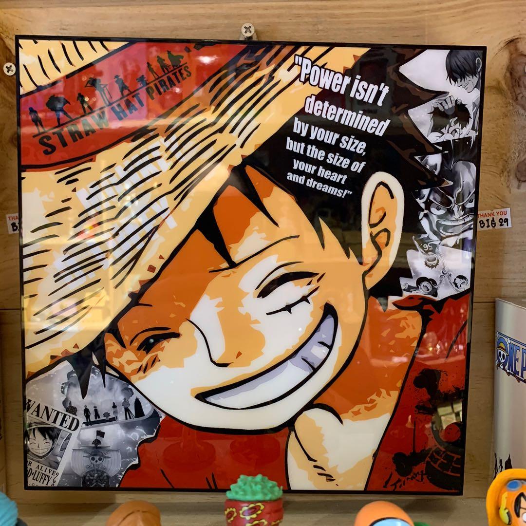 Luffy one piece character art frame graphics design ready stock in ...