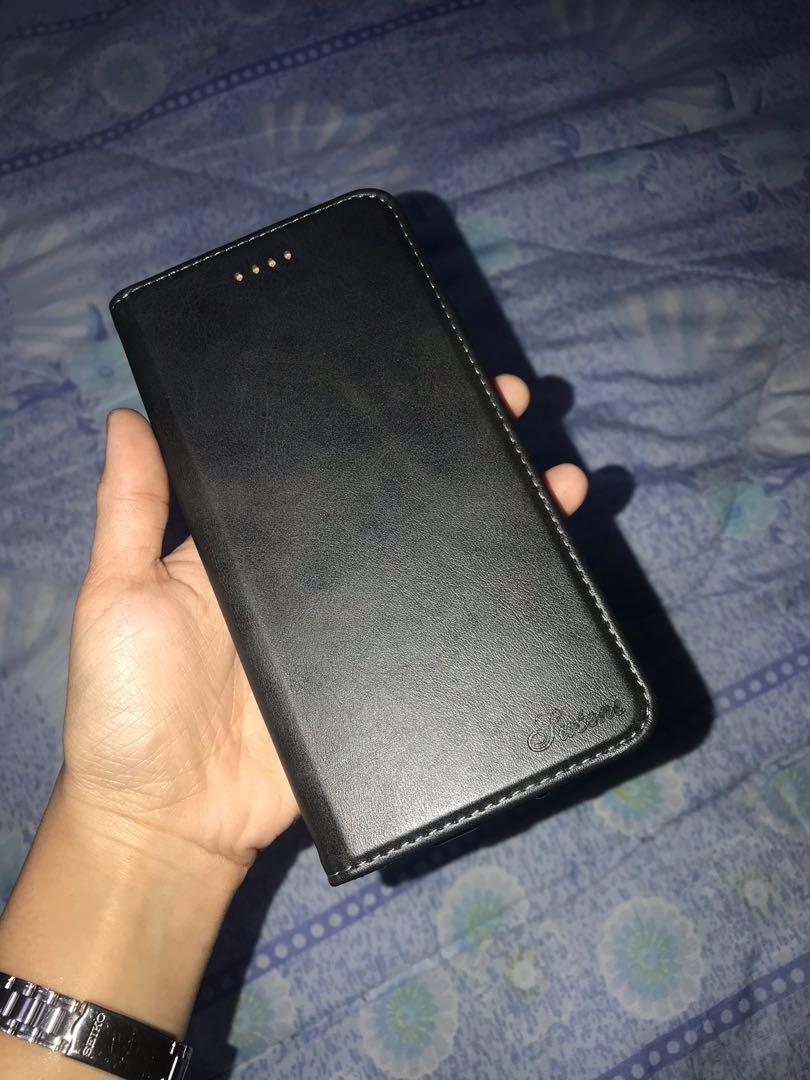 LUTENI Black Leather iPhone Magnetic Wallet Case, Mobile Phones ...