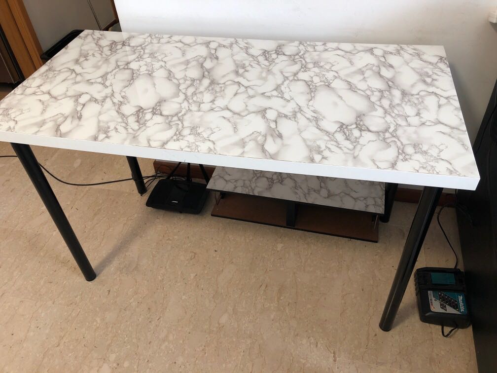 Marble study Table, Furniture & Home Living, Furniture, Tables & Sets ...