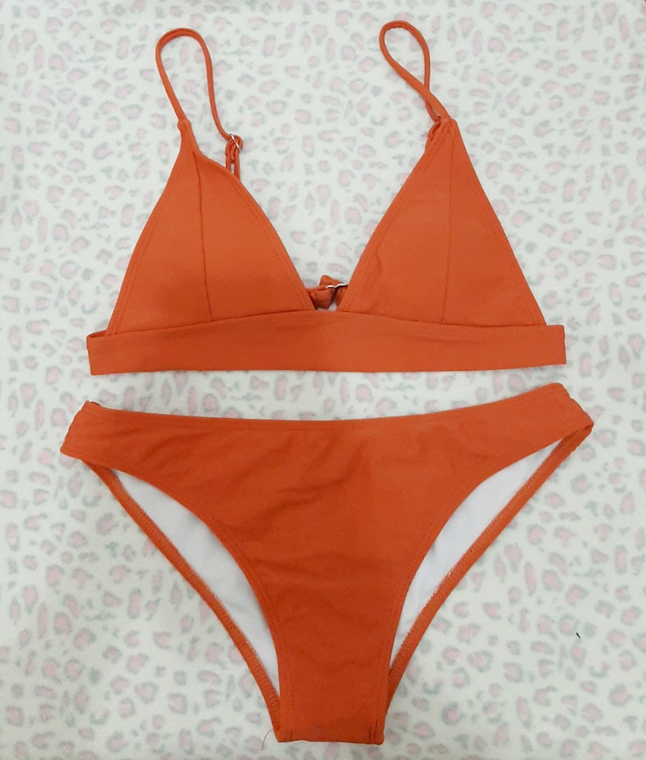 Orange bikini set, Women's Fashion, Swimwear, Bikinis & Swimsuits on ...