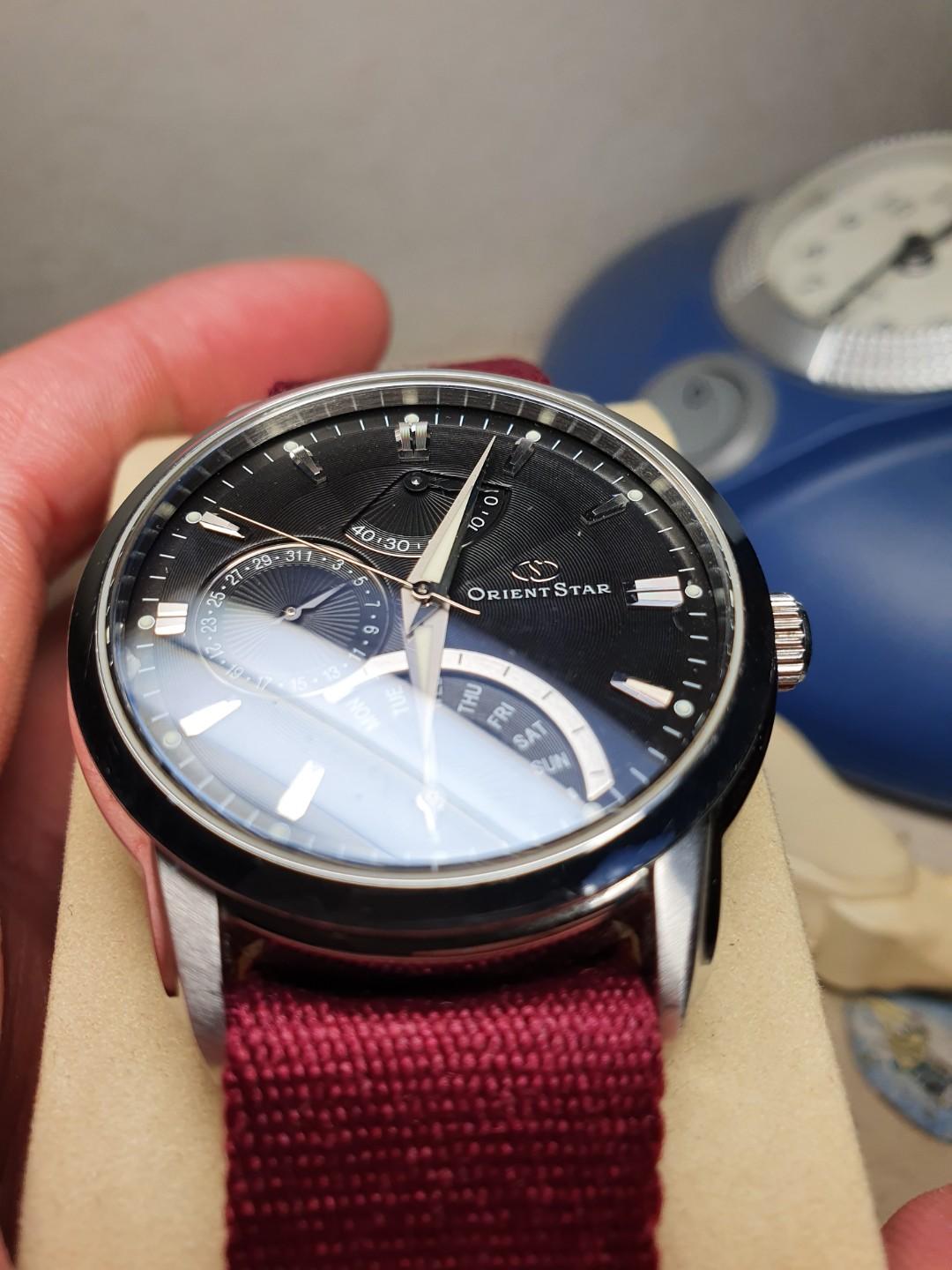 Orient Star Retrograde Automatic Watch SDE00002B0 + NATO & Leather ...