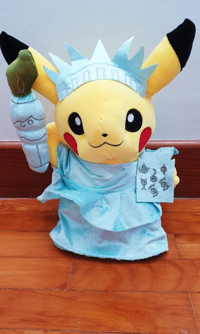 Pokemon Pikachu Statue of Liberty Plush, Hobbies & Toys, Toys & Games ...