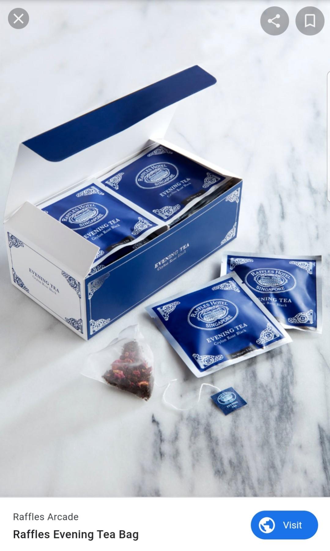 Raffles evening tea, Food & Drinks, Beverages on Carousell