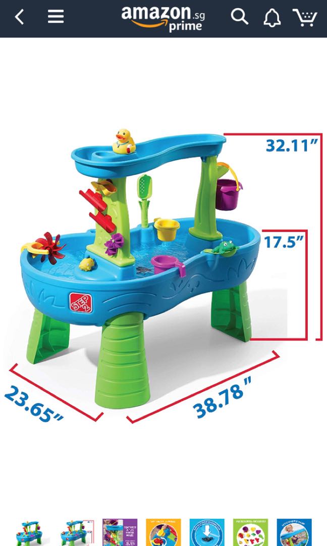 Rain Shower Splash Water Table, Babies & Kids, Baby Nursery & Kids ...