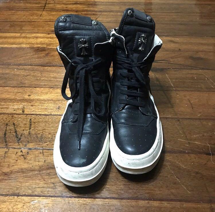 Rick owens x chrome hearts geobasket, Men's Fashion, Footwear, Sneakers ...