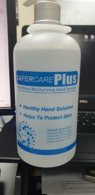 SAFERCARE Plus Hand Sanitizer 500ML, Beauty & Personal Care, Sanitisers ...