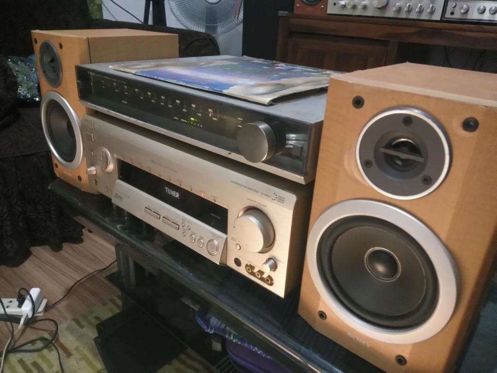 SONY COMPLETE SET AMPLIFIER, SPEAKERS and TRIO TUNER ( VINTAGE ), Audio ...