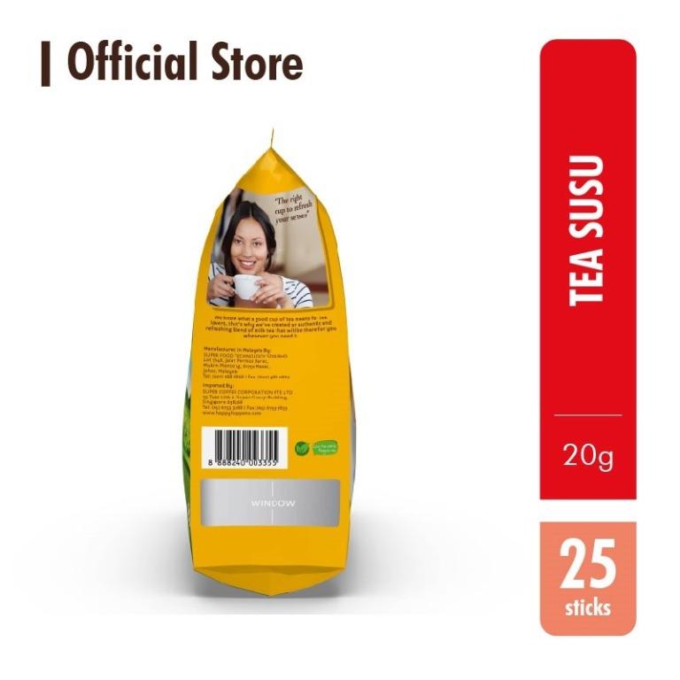 Super 3 in 1 Instant Milk Tea Susu - Original, Food & Drinks, Packaged ...