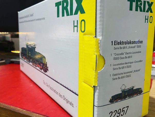 Trix elektrolokomotive krokodil crocodile 22957 HO scale, 興趣及遊戲, 玩具 ...